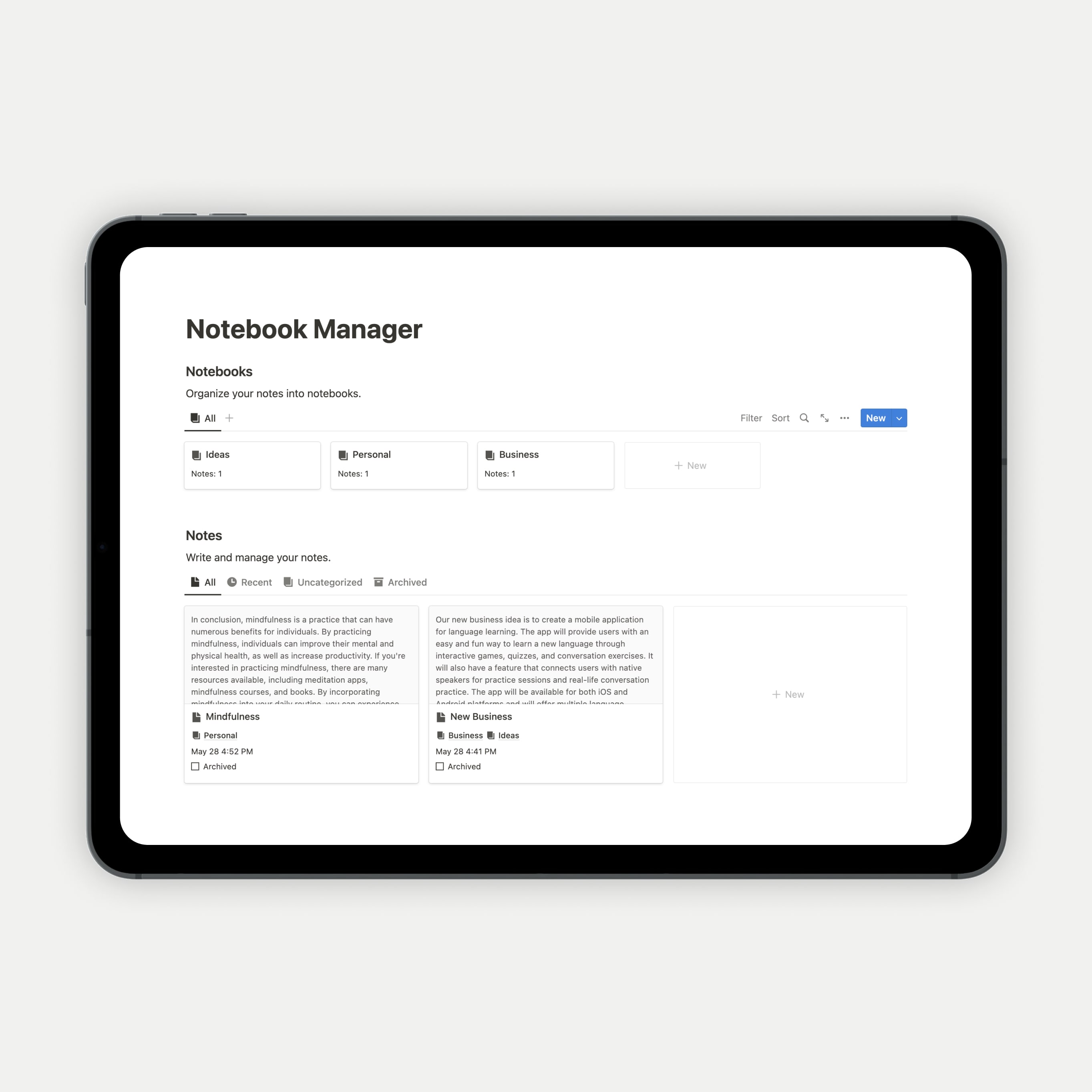 Notion Notebook Manager - Pathpages